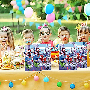 30Pcs Spidey and His Amazing Friends Party Gift Bags,Spidey Gooddie Bags Party Supplies Birthday Decoration Gift Bags Spidey Birthday Party Decorations