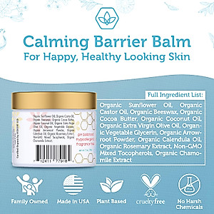 Era Organics Baby Diaper Balm - USDA Organic Ointment Cream Extra Soothing and Nourishing for Dry, Sensitive Skin - All Natural to Help Excess Moisture, Rash or Chafing