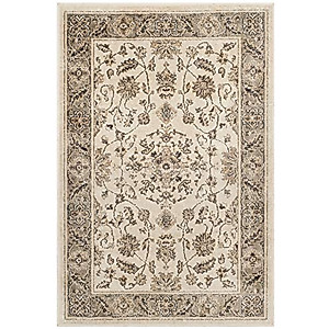 SAFAVIEH Vintage Collection Accent Rug - 2' x 3', Stone & Mouse, Oriental Traditional Distressed Viscose Design, Ideal for High Traffic Areas in Entryway, Living Room, Bedroom (VTG168-3410)