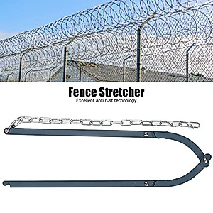 Mothinessto Chain Fence Strainer, Fence Fixer Iron Material Strong Corrosion Resistance Anti Rust Garden Fence Fixer Repair Tool Stretcher Tensioner for Electric Fence Wire