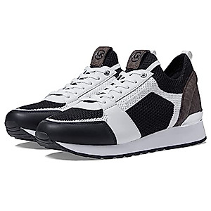 Michael Kors Billie Knit Trainer Black/Optic White 6.5 M