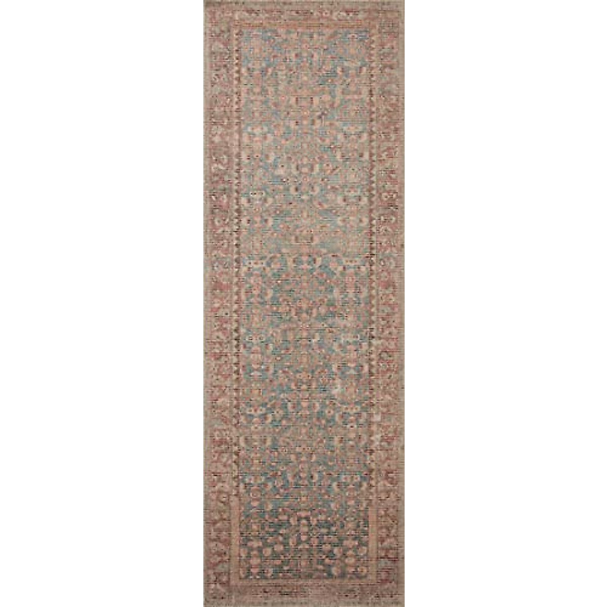 Loloi Angela Rose x Aubrey Blue/Terracotta 5'-0" x 7'-0" Area Rug