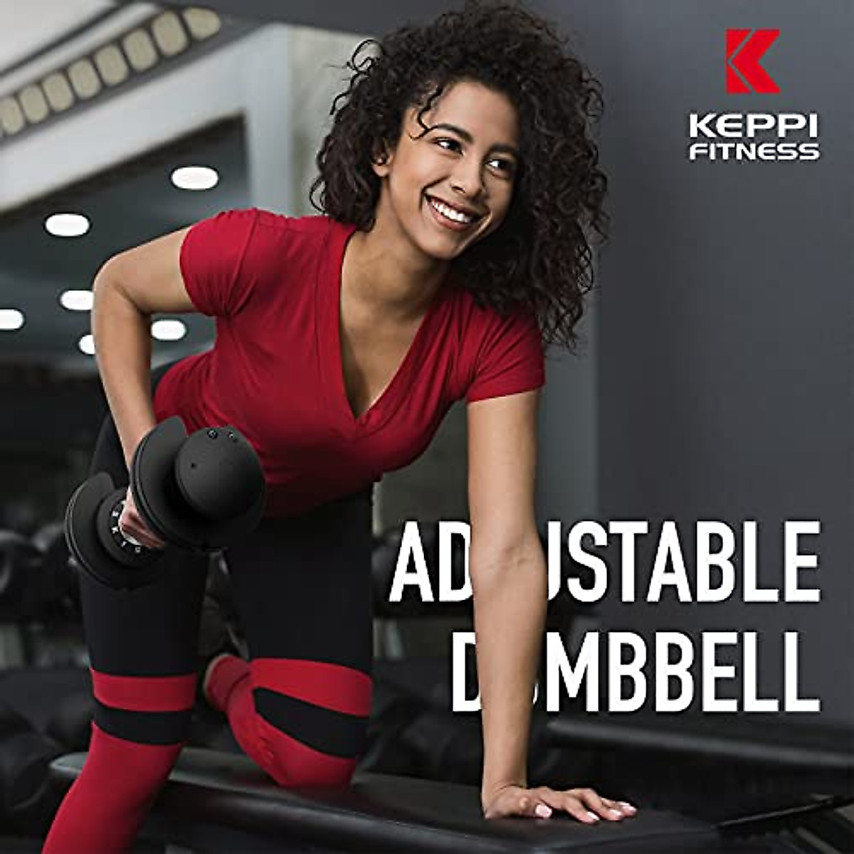 Keppi Adjustable Dumbbells Set,25lb Pair Dumbbells with Anti-Slip Metal Handle for Exercise & Fitness Fast Adjust Weight for Full Body Workout Fitness