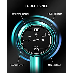 Ultenic U11 Pro Cordless Vacuum Cleaner, 25Kpa Powerful Stick Vacuum with LED Display, Rechargeable Battery, Up to 50min Runtime, Converts to Handheld Vacuum for Hard Floor, Carpet and Pet Hair