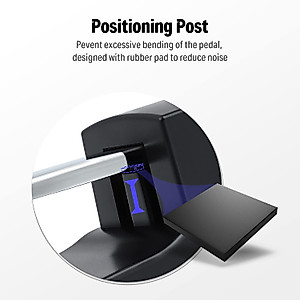 Donner DSP-001 Sustain Pedal for Keyboard, Universal Piano Pedal with Polarity Switch for Digital Piano/Piano Keyboard/MIDI KeyboardSynthesizer, 1/4'' (6.35mm) Input Plug, 63'' (1.6m) Cable