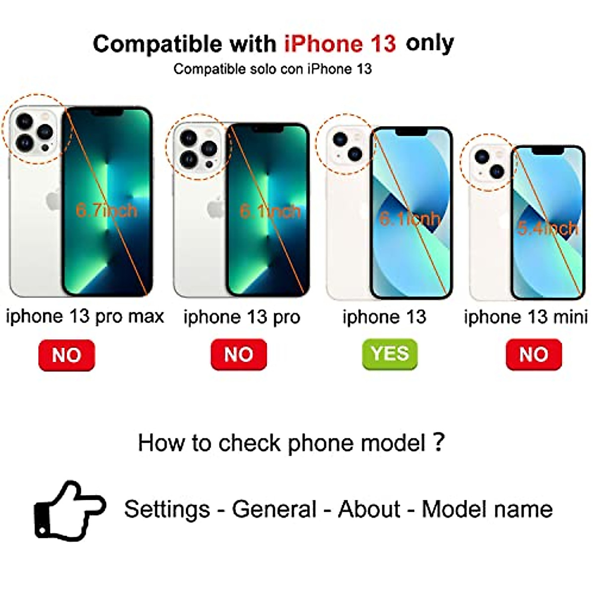 TwoHead Designed for iPhone 13 Wallet Case with Card Holder,Detachable Magnetic iPhone 13 Case with Wallet PU Leather Wallet Phone Case iPhone 13 Case Wallet for Women/Men with Wrist Strap(Blue)