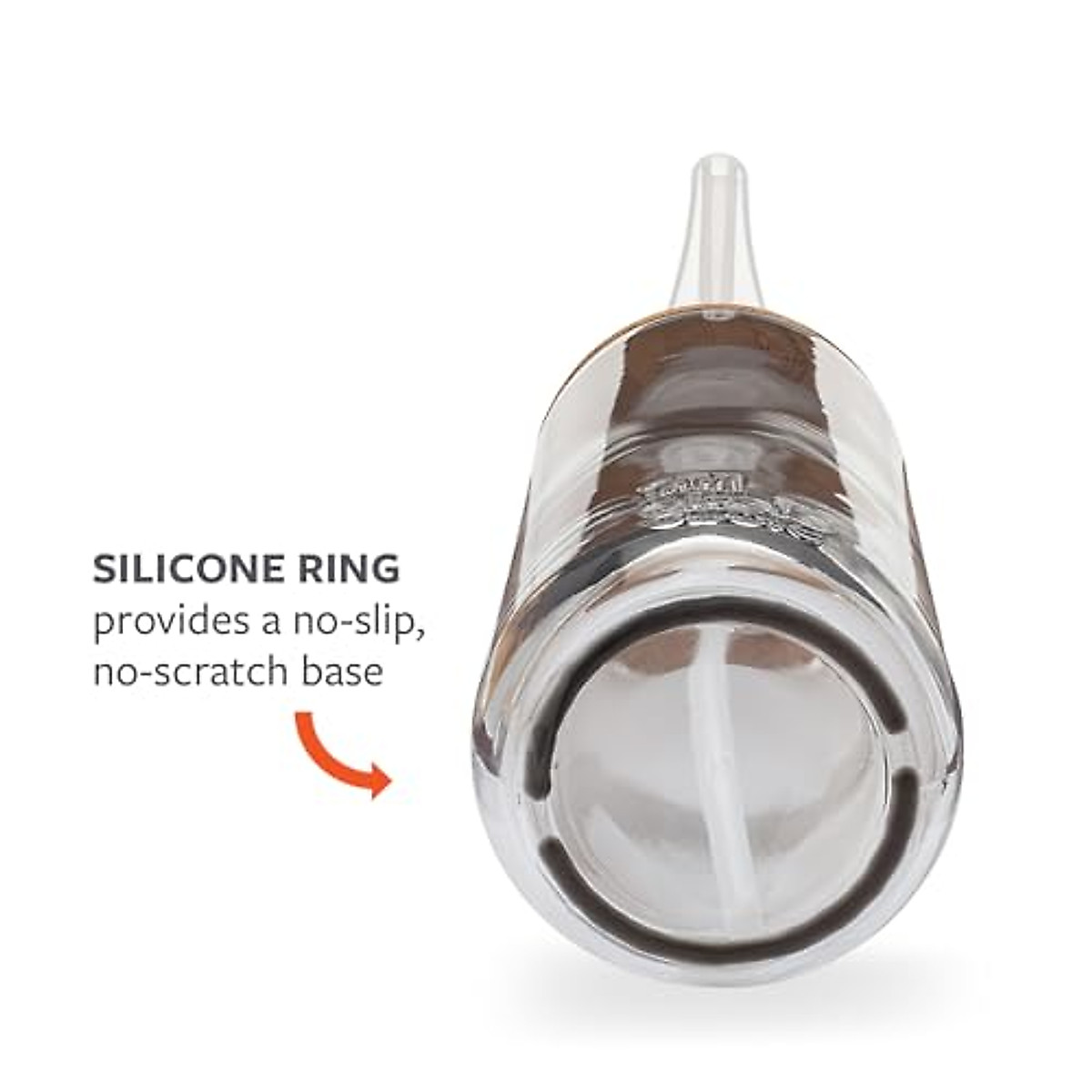 Full Circle Soap Opera Recycled Glass Gel Soap & Lotion Dispenser, Bamboo Lid, 12-Ounce, Clear