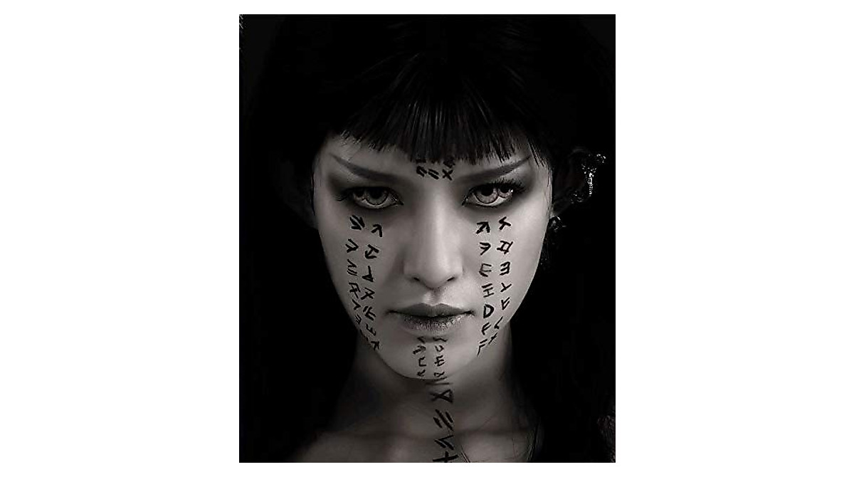 Greae Halloween Scary Face Tattoos - Realistic & Fun