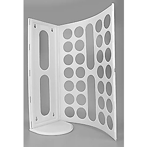 Lunies Wall Mount Bag Dispenser Large Capacity Plastic Bag Vinyl Holder - Multiple Large Holes for Easy Access Bags Great for Shopping Bags/Grocery Bags/Vinyl Storage White 1 Pack