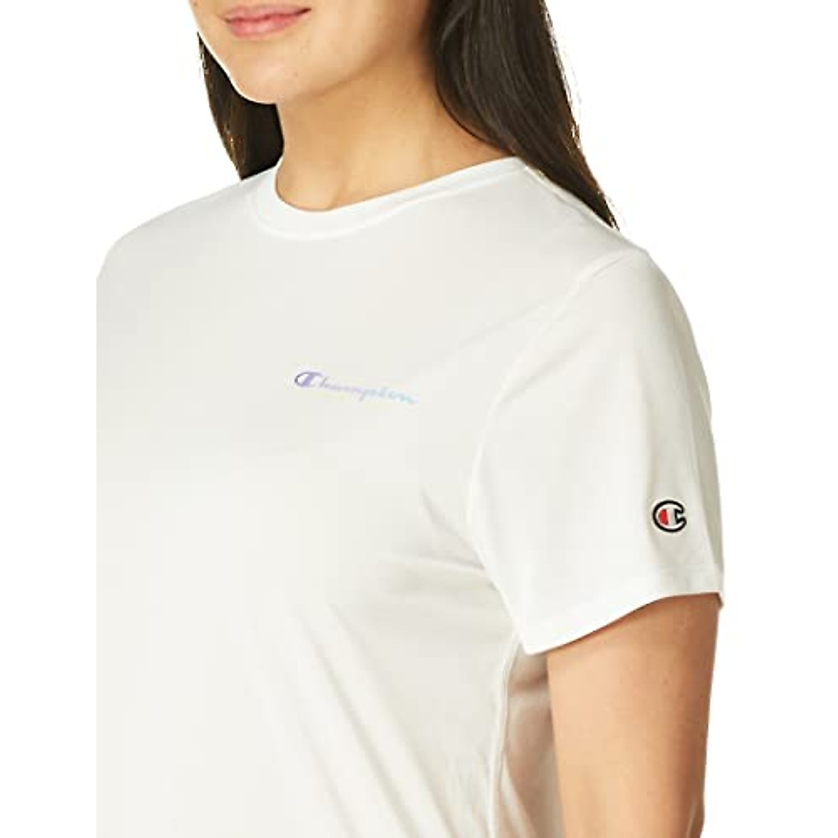 Champion Women's Sport Lightweight Tee, White-586431, Large