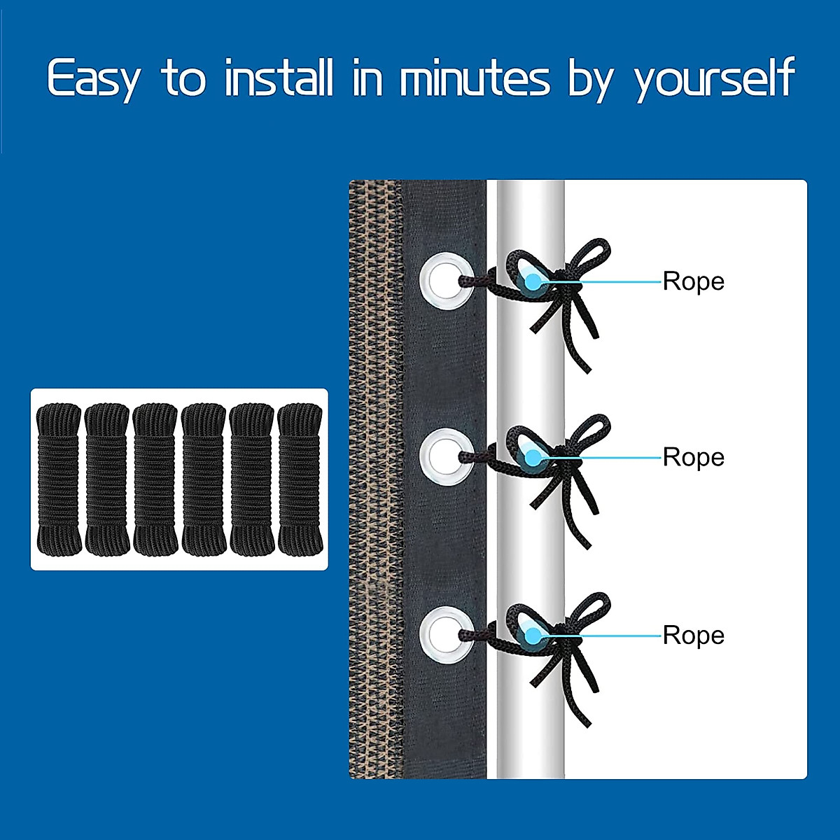 FAIR WIND Shade Cloth 90% Sun Shade Fabric Privacy Screen Shade Cover Patio Canopy with Grommets Shade Net for Garden Outdoor Pergola 10 x 12 FT - Grey