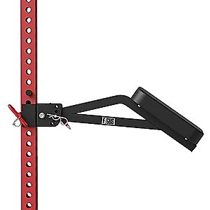 FAGUS H Chest Support Rack Attachment, Power Cage Attachment, Seal Row Pad for Row Fly Curl Press Machine, Fits 2.36"×2.36" Squat Racks and 1" Hole diameters