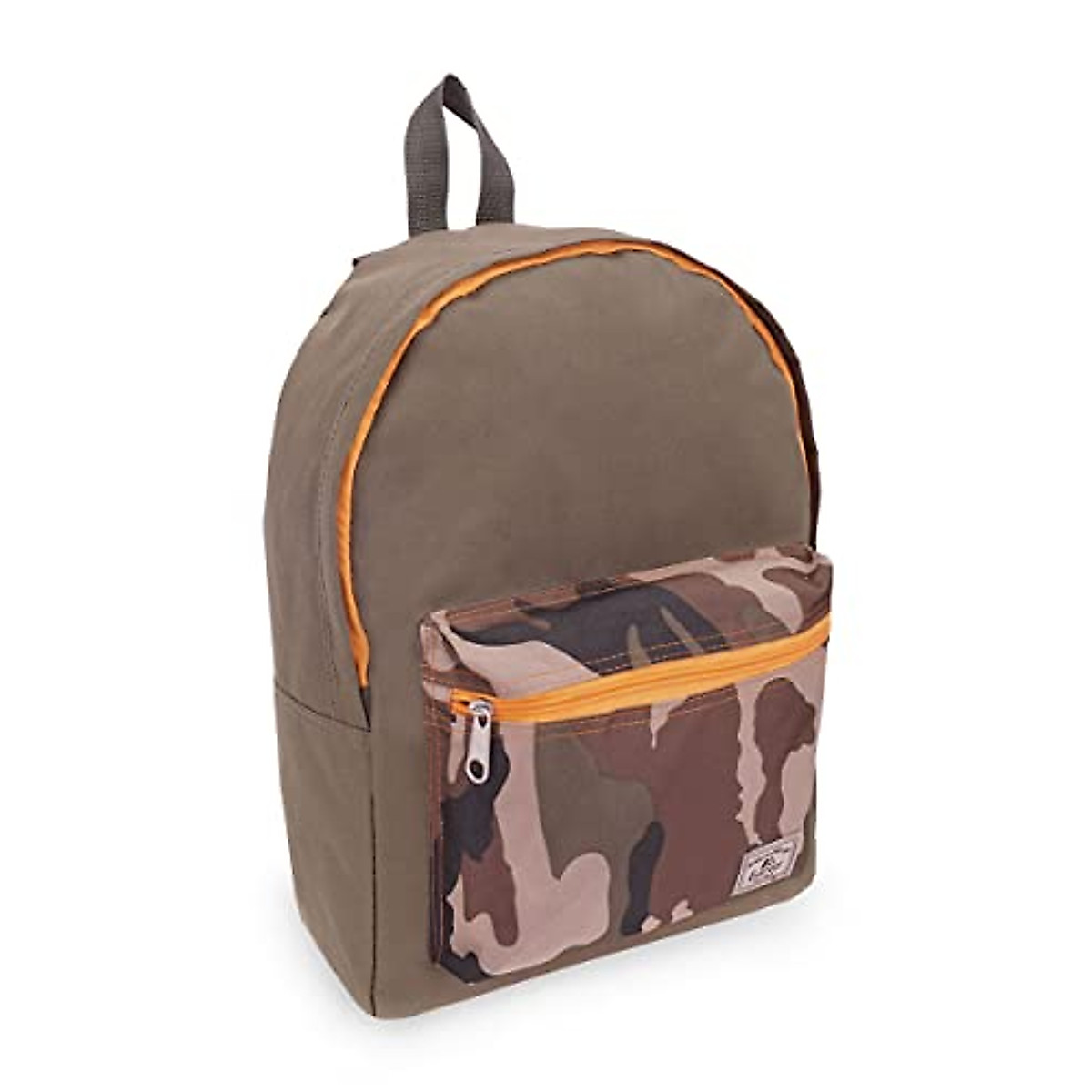 Everest Basic Color Block Backpack, Olive/Camo, One Size