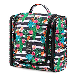 JNYCL Hanging Travel Toiletry Bag for Women and Girls, Portable Waterproof Cosmetic Travel Bag, 17 Compartments, Non-slip zipper, Sturdy Hook, Perfect for Daily Use and Travel. (Medium)