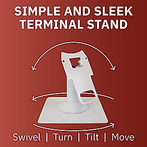 Discount Credit Card Supply DCCStands Freestanding Swivel and Tilt Clover Mini/Clover Mini 3 Terminal Stand