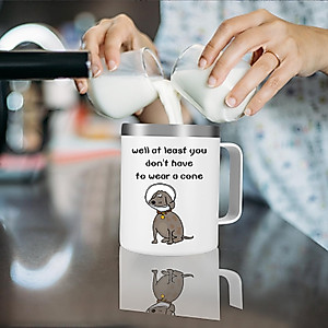 WFSJRED Get Well Gifts for Women 12 oz Insulated Mug for Coffee Mug with Leak-Resistant closeable hot lid for hot Drinks with Handle (well at)