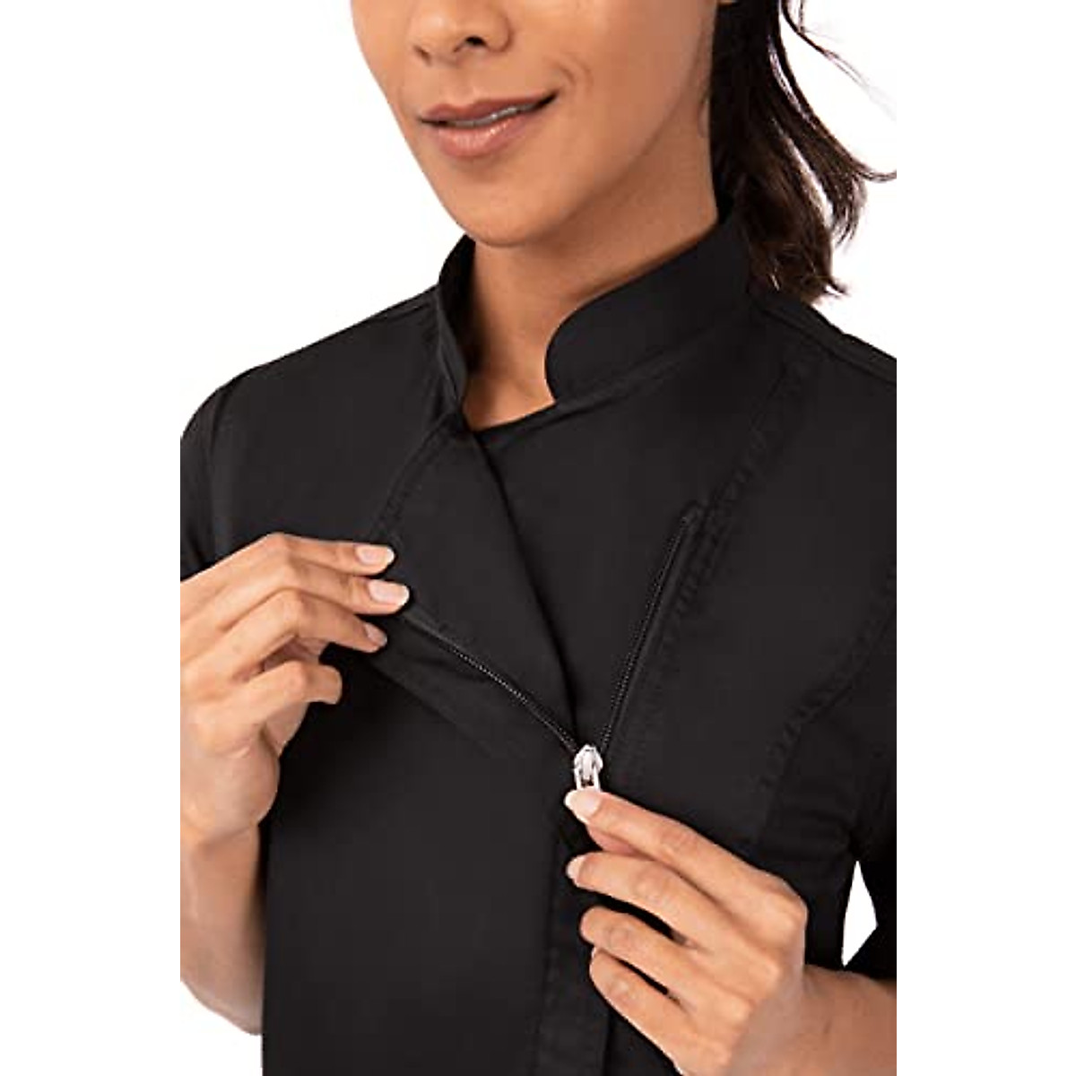 Chef Works Women's Springfield Chef Coat, Black, Small