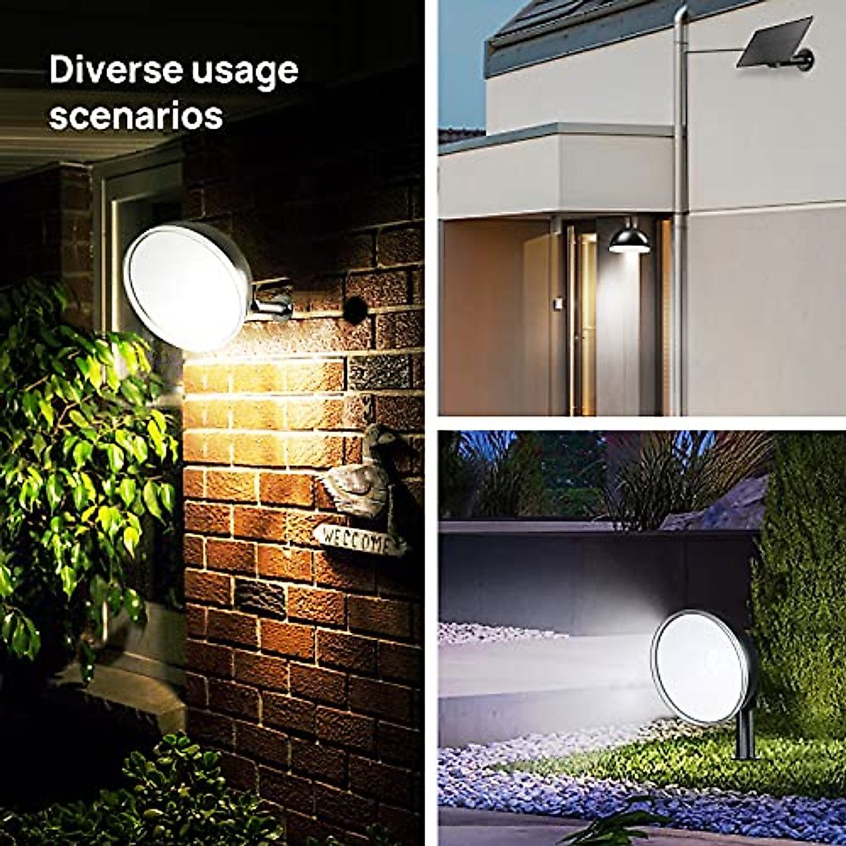 Linkind Comet 38-LEDs Solar Pendant Light, Outdoor Solar Powered LED Shed Light Barn Lights with 5M Cord, 6500K Daylight White, Dusk-to-Dawn IP67 Waterproof for Shed Barn Garden Yard