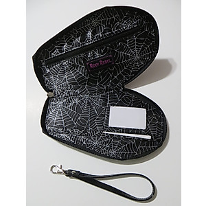 Edward Scissorhands Fleur De Lis Zip Around Coffin Wallet Wristlet Clutch