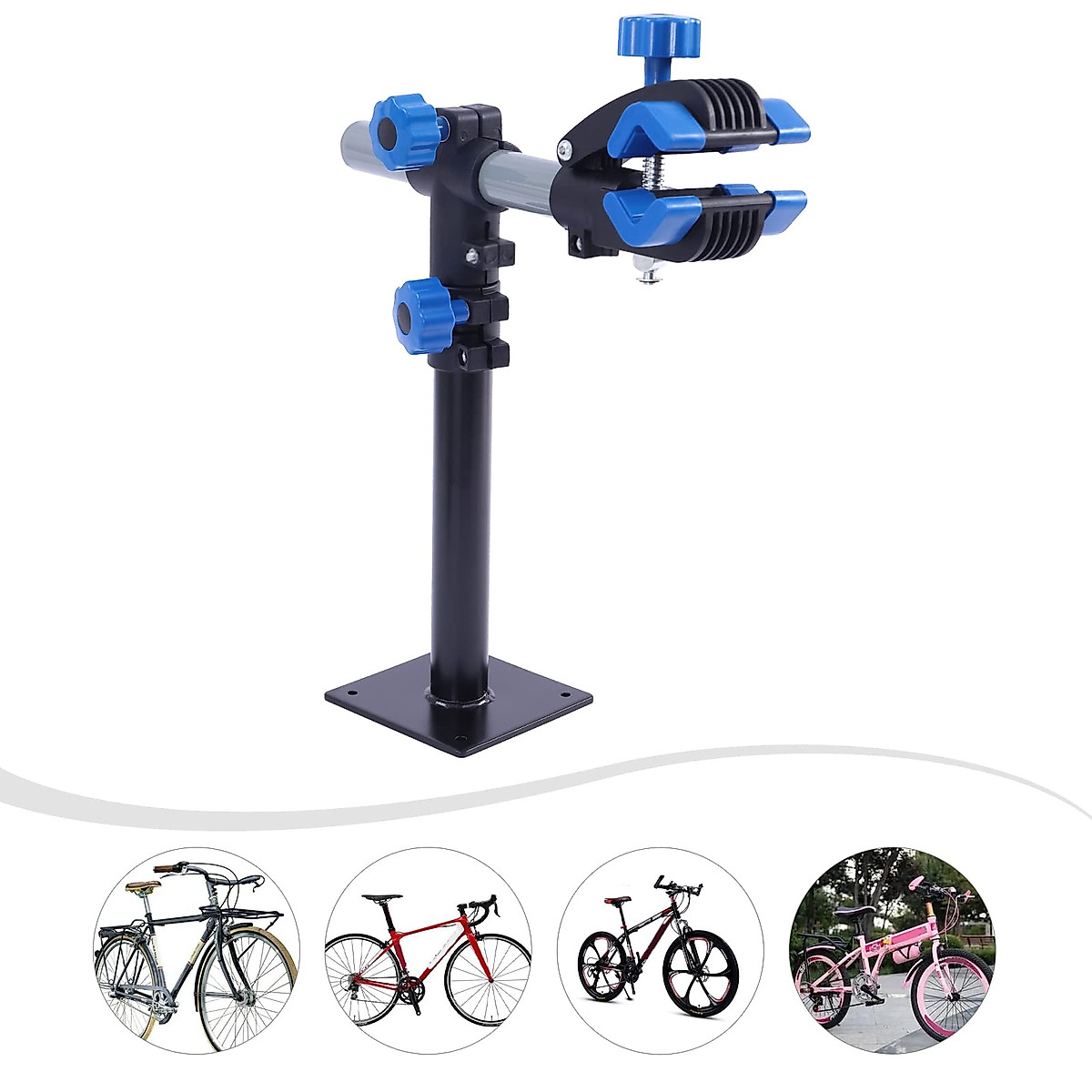 WenDissy Bike Repair Stand Wall Mounted Rack, Workstand Bike Clamp Height Adjustable Home Bicycle Maintenance Rack Bike Repair Rack for Road Mountain Bikes