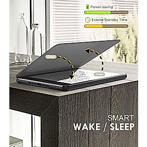 MoKo Case for 6.8" Kindle Paperwhite (11th Generation-2021) and Kindle Paperwhite Signature Edition, Light Shell Cover with Auto Wake/Sleep for Kindle Paperwhite 2021 E-Reader, Gray Forest