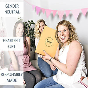 Baby Memory Book for Girl or Boy - First Year Unisex Ocean Keepsake to Log Newborn 1st Milestone - Gender Neutral Sea Photo Album Dairy - Nautical Themed Stuff Journal - Elegant New Parents Baby Gifts