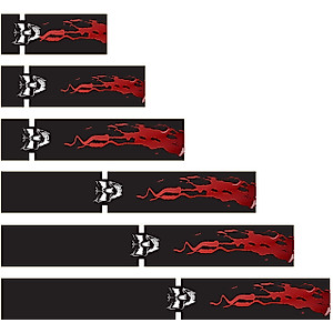 White Water Archery Non-Laminated Black Blood Trail & Skull 1 Arrow Wraps 15 Pc Choose Length Width (8.75)