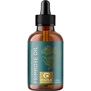 Pure Evening Primrose Oil for Skin - Cold Pressed Natural Face Moisturizer and Nourishing Hair Oil - Use in DIY Skin Care for Dry Flaky Skin Hydration and as a Carrier Oil for Essential Oils Mixing