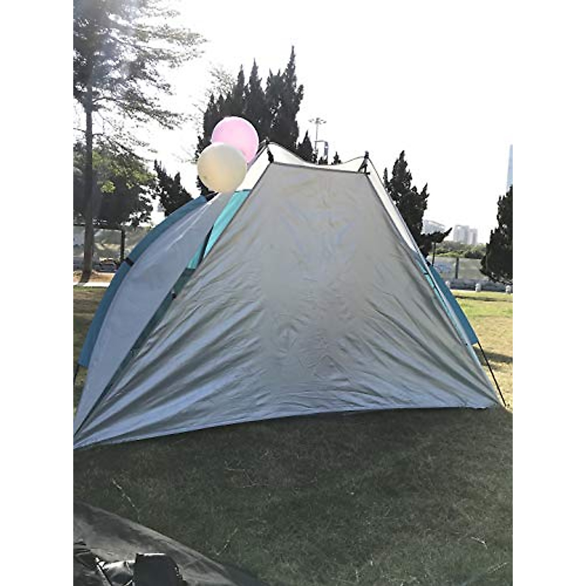 G4Free Portable Beach Tent 2-3 Persons Sun Shade Shelter UPF 50+ Sport Umbrella Canopy with Extendable Floor Foldable Lightweight