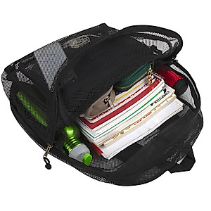 Transparent Mesh Backpacks for School Kids, Beach, Travel - Mesh See Through Backpack with Padded Straps