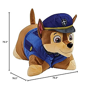 Pillow Pets Jumboz Pillow for Paw Patrol, Chase, 30" Jumbo Folding Plush Pillow, 1 Count (Pack of 1)
