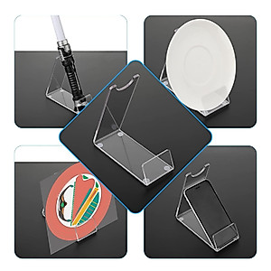 Luqeeg Lightsaber Stand, Light Saber Holder with Adhesive, Desktop Lightsaber Display Stand, Lightsaber Mount, Record Stand Decoration for Photo Phone Lightsaber Record Storage