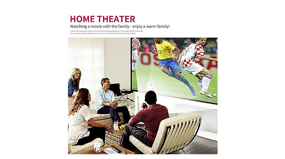 Mini LED LCD Projector - HD Home Media, 20-60" Display