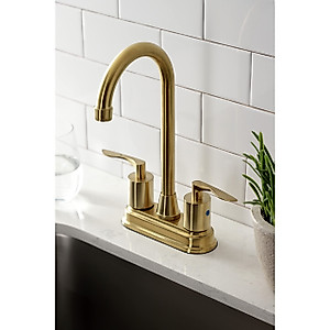 Kingston Brass KB8497SVL Serena Centerset Bar Faucet, Brushed Brass