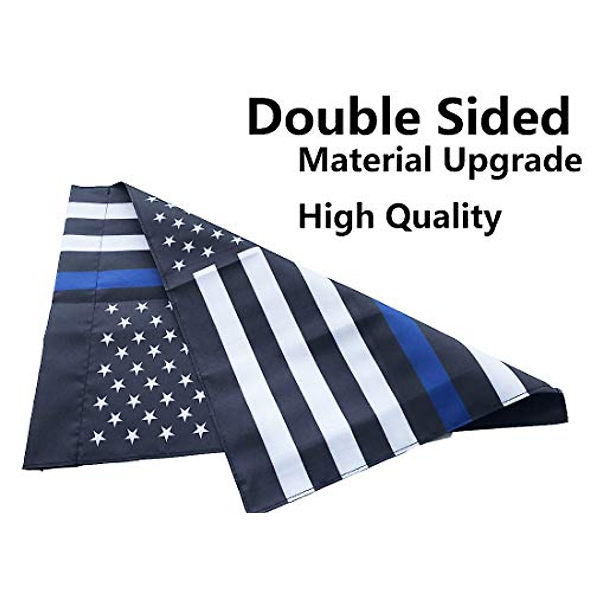 ERT Thin Blue Line Garden Flag Double sided 12.5 x 18 Inch Police Flag American Flag Made by Oxford lawn decoration