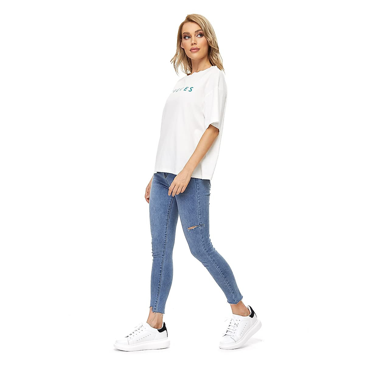 NewEndostar Women's Fashion Sneakers,Vibration Height Increase Shoes Lightweight Comfortable Casual Skateboarding Walking Shoes Black 8