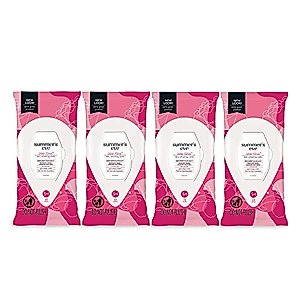 Summer's Eve Sheer Floral Daily Refreshing Feminine Wipes, Removes Odor, pH balanced, 32 Count, 4 Pack