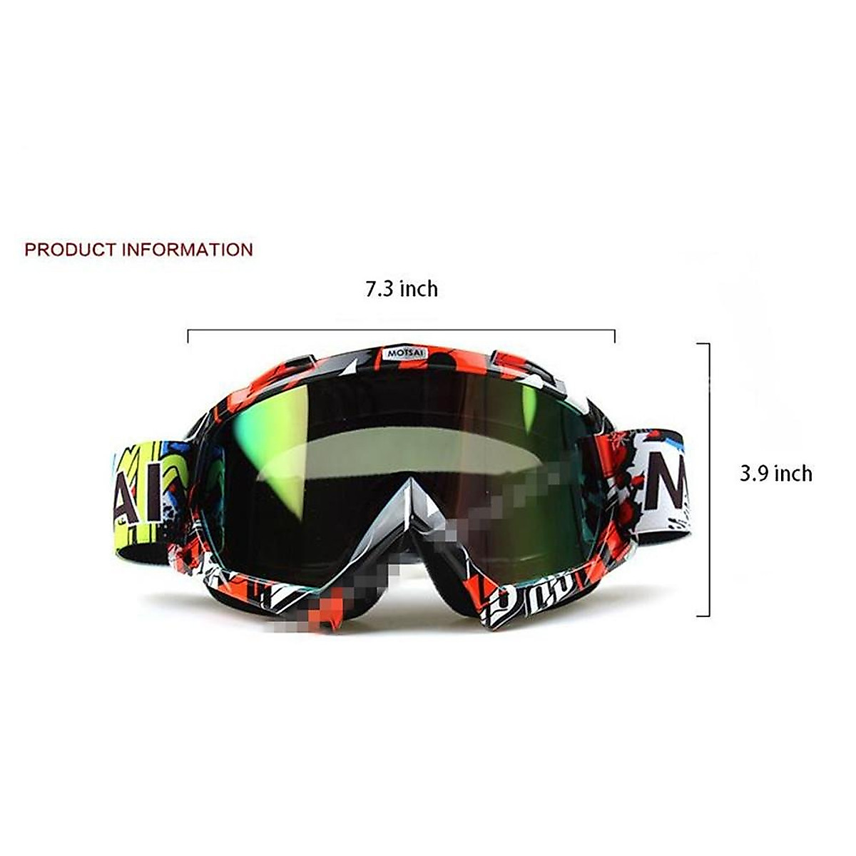 Wonzone Motocross Winter Sports Snowmobile Snowboard Ski Goggles Anti-Fog UV Protection,Windproof Eyewear Protective Glasses (Pink, Clear)