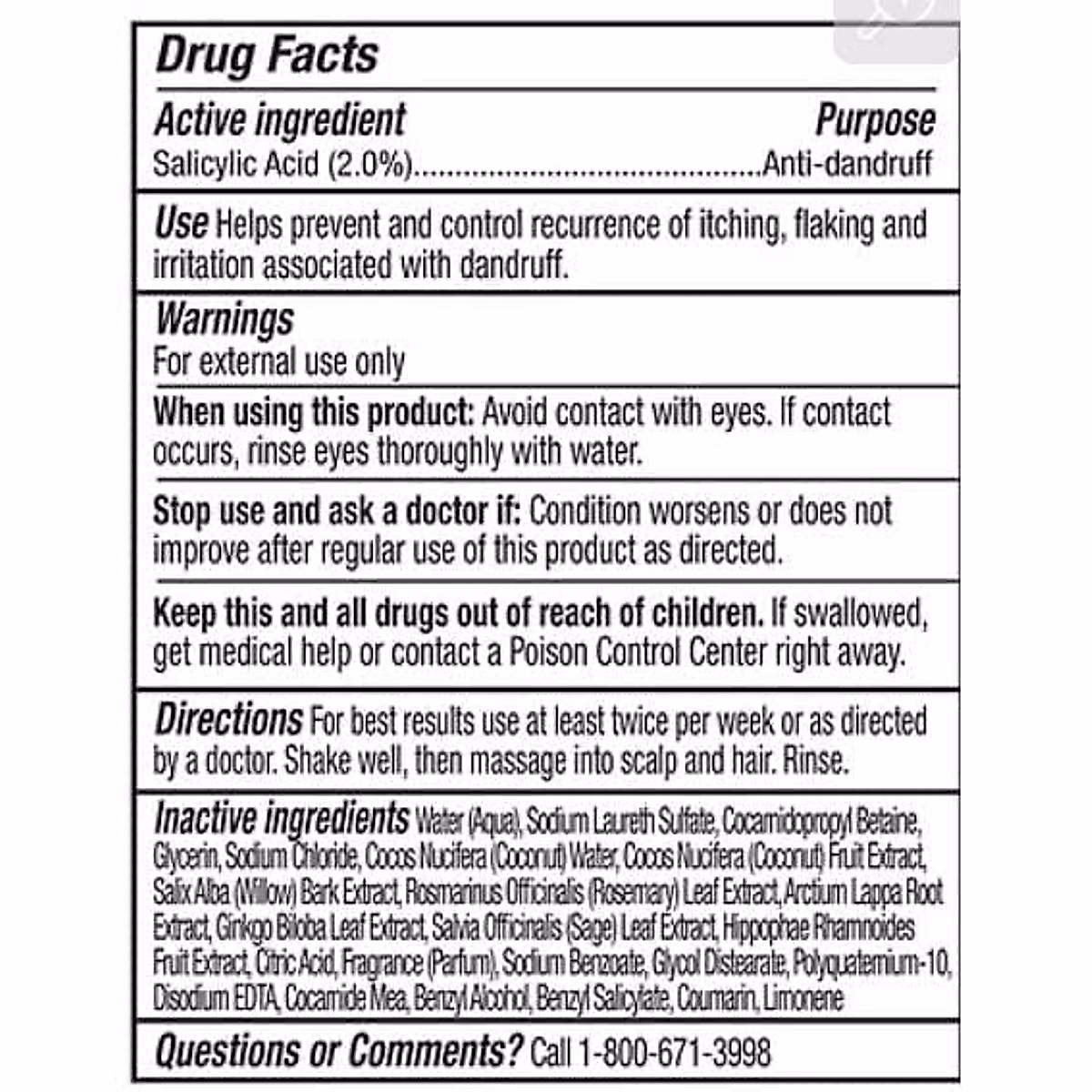 RE-fresh Scalp Care Anti-Dandruff Shampoo - Coconut + Soothe with Salicylic Acid 13.5 FL OZ (400 ml)