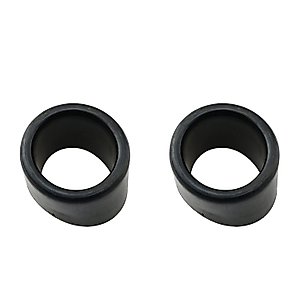 JCBIZ 2PCS Rubber Fishing Rod Holder Tackle Cap Kit for Rod Holder Pole Rest Rack Insert Protectors, Black