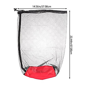 FAVOMOTO Ultralight Nylon Mesh Bags Sleeping Bag Ditty Sacks Clothes Storage Organizer for Travel Camp Home College Dorm Dirty Cloth 22.40X14.54X0.39in