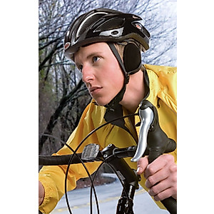 EAR MITTS Bandless Ear Muffs For Men & Women, Black Fleece Ear Warmers, Regular