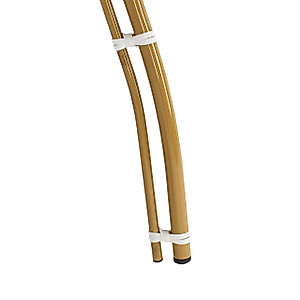 SAFAVIEH PAT4011C Outdoor Kylie White Rattan Bistro Table