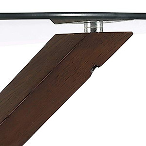 POLY & BARK Kennedy 48" Round Dining Table, Walnut