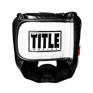 Title Boxing Universal No-Contact Headgear 2.0, Black/White/Red, Regular