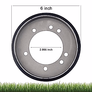 7600135YP 04743700 7053103 09475300 Friction Wheel & Brake Liner Compatible with Ariens MTD Lawn Mower and snowblowers,Replacement 7057423, 00300300, 00170800,1720859,AM122115 (OD 6" ID 5-1/8")