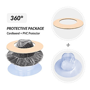 jingsha Fedora Hats for Men & Women Wide Brim Fedora Felt Panama Hat Men's Dress Hats with Belt Buckle