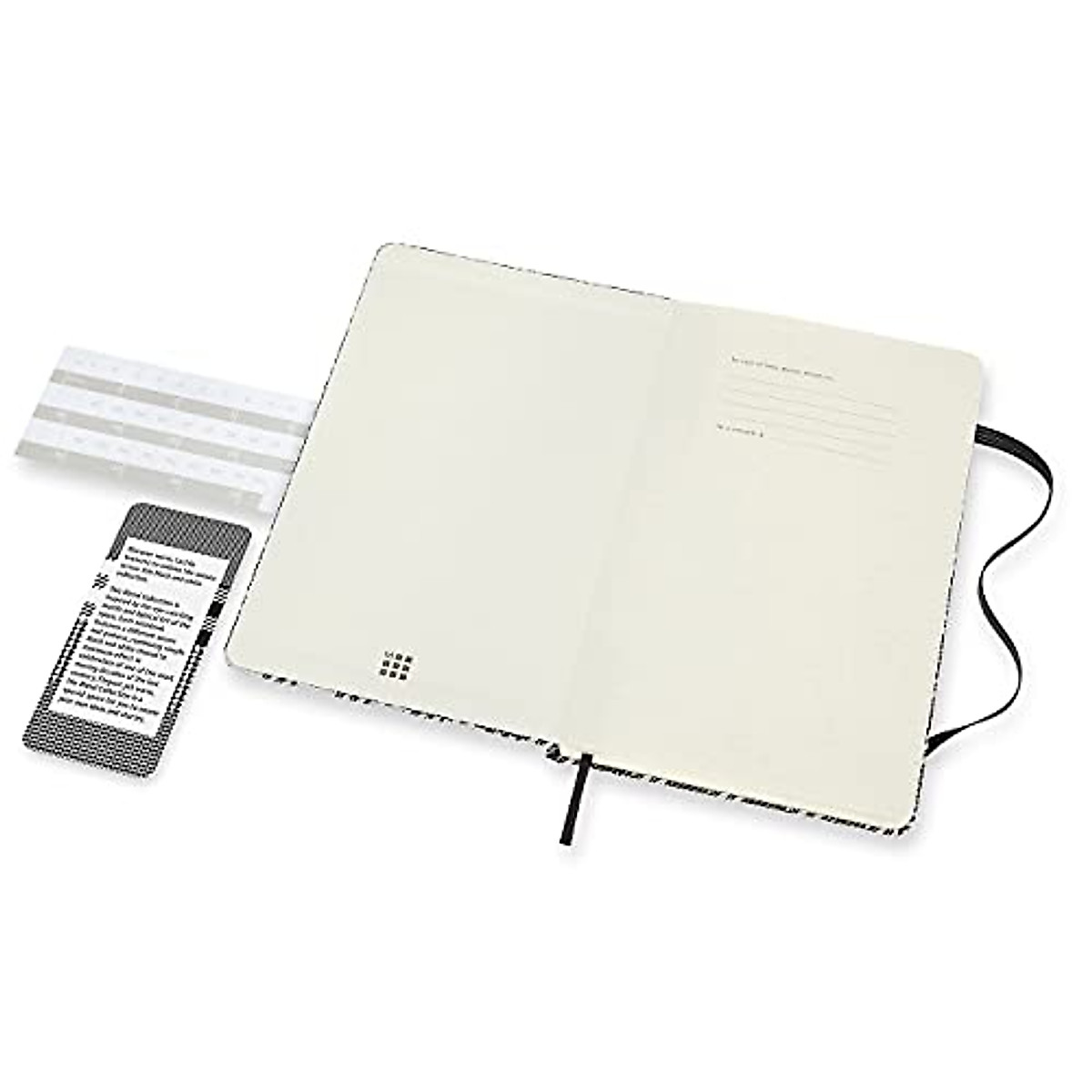 Moleskine Limited Collection Blend Textile Notebook, Hard Cover, Large (5" x 8.25") Ruled, Check, 240 Pages