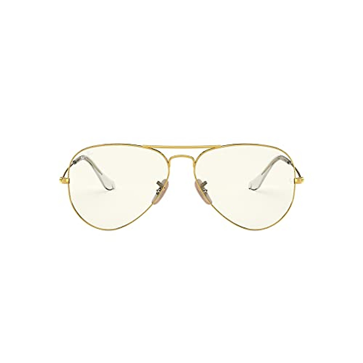Ray-Ban RB3025 Classic Evolve Polarized Aviator Sunglasses, Gold/Clear to Grey Photochromic, 58 mm