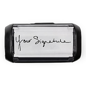 Custom Signature Stamp - Self Inking - Your Choice of 7 Ink Colors! (Medium)